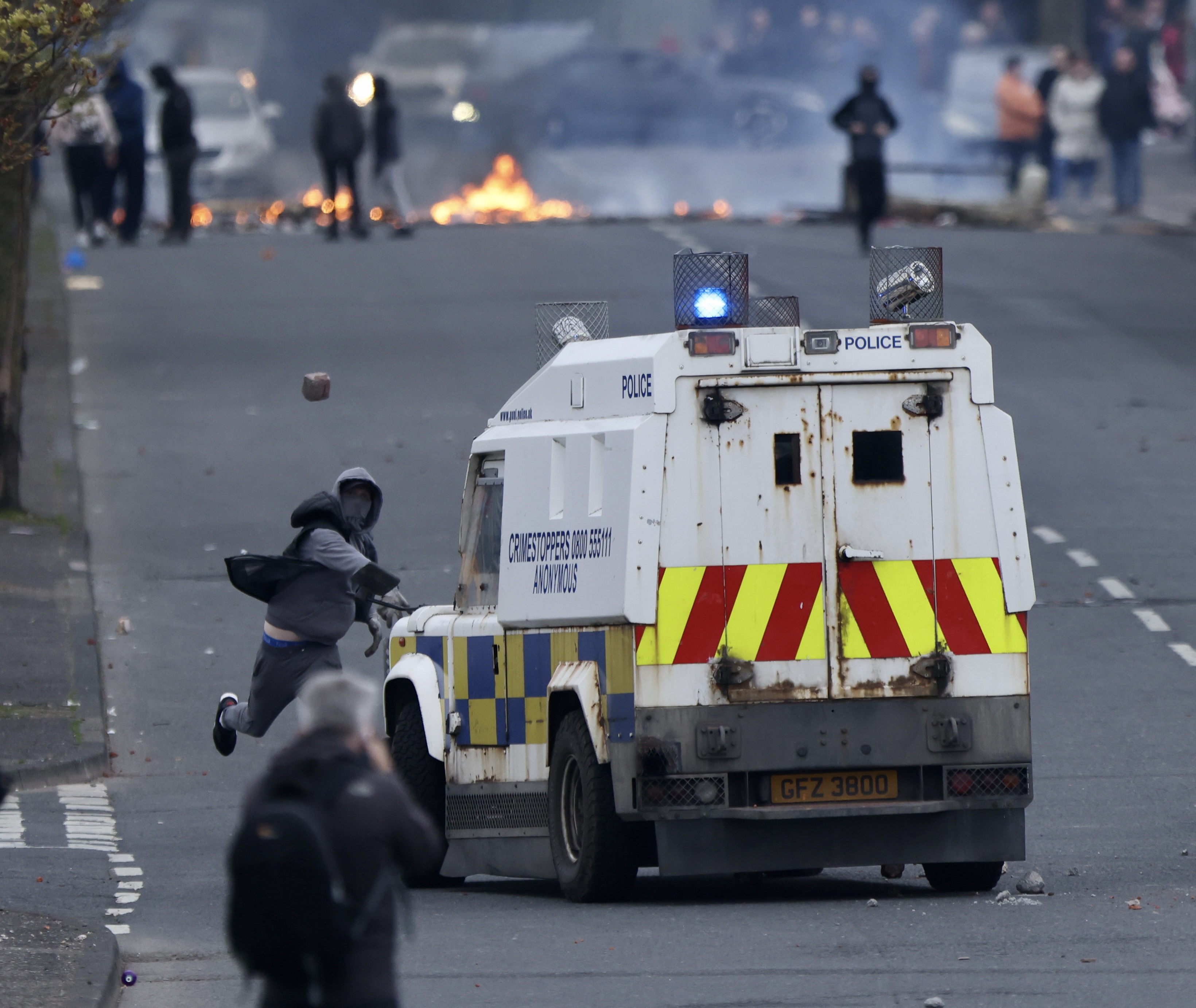 Fresh trouble in west Belfast with other peaceful protests in Co Down ...