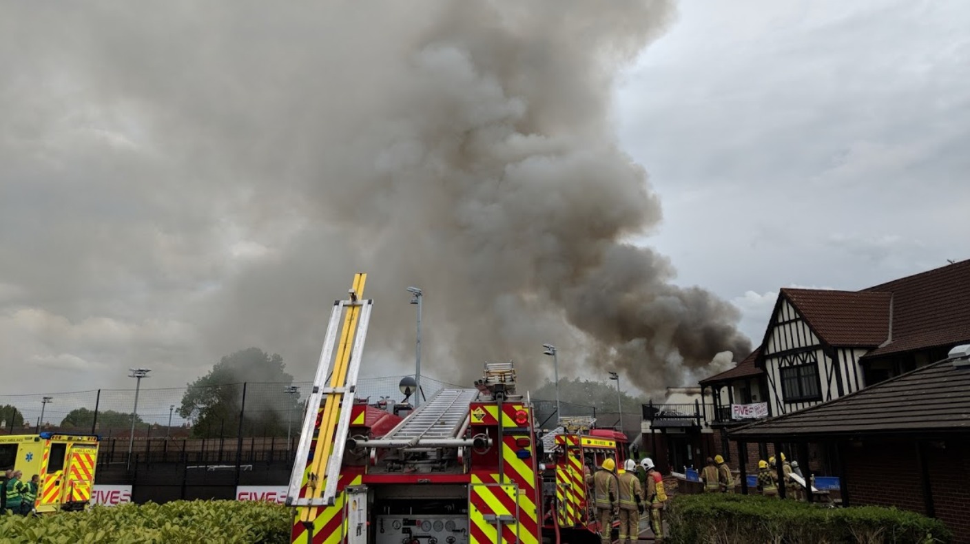 50 firefighters tackle large blaze at Bristol sports centre | ITV News ...