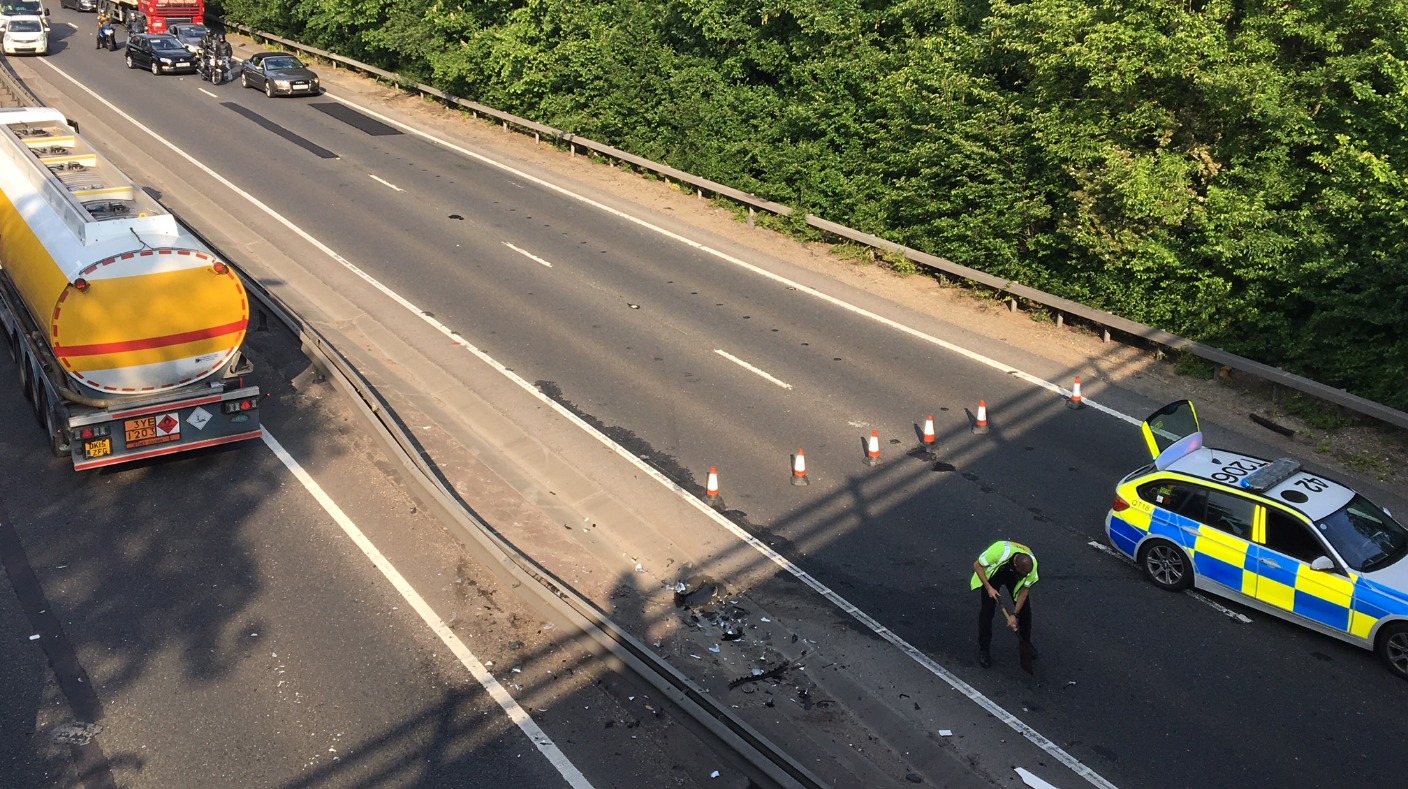 Multi-vehicle crash on A12 in Essex | ITV News Anglia
