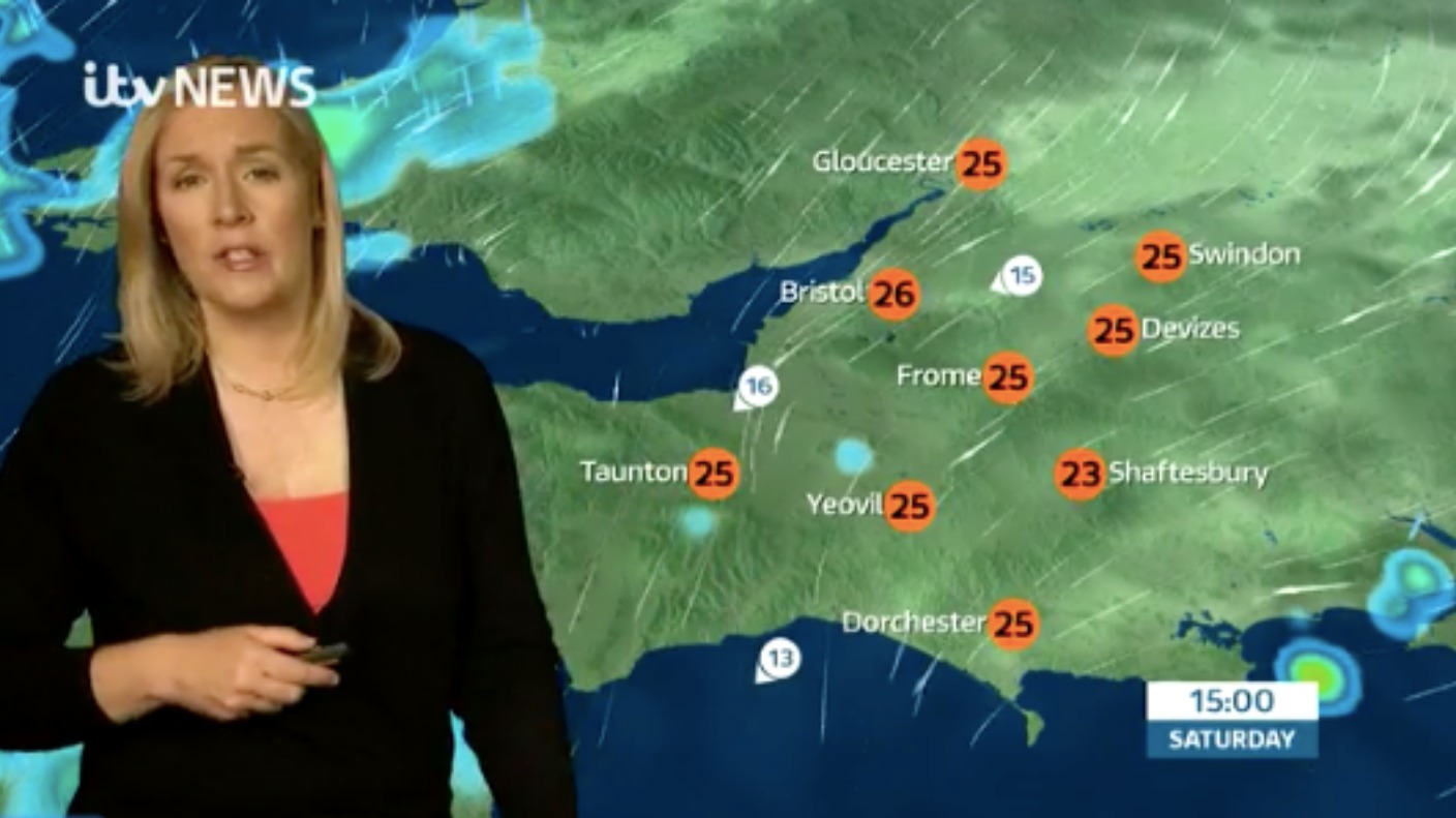 Today's weather in the West of the region with Kate Haskell | ITV News ...