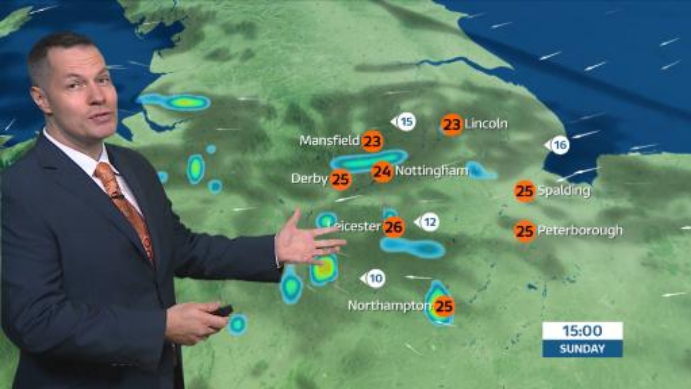 East Midlands Weather: Sunny spells and scattered thunderstorms | ITV ...