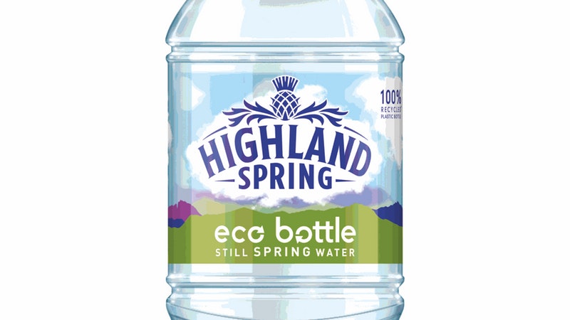 Highland Spring to trial 100% recycled plastic bottle | ITV News