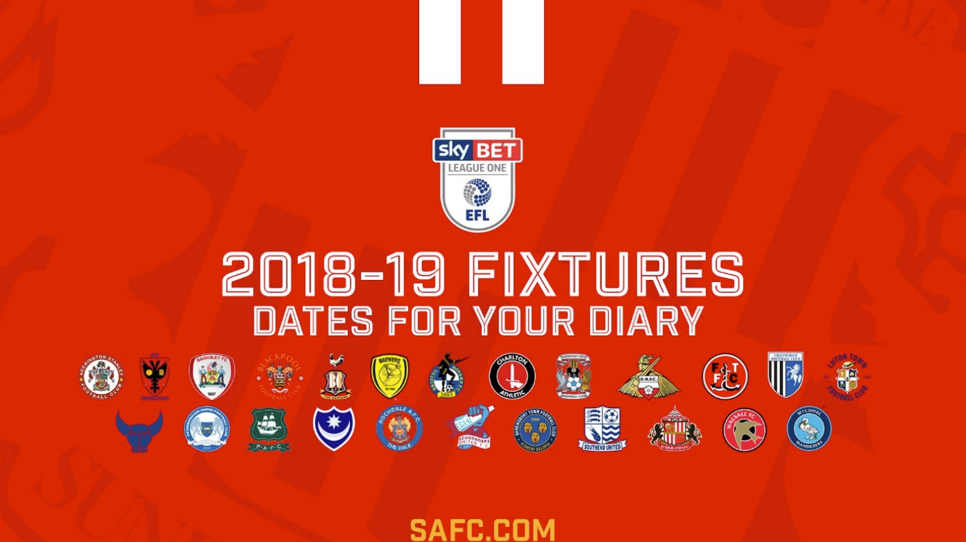 Full fixture list for Sunderland's first season in League One since the ...