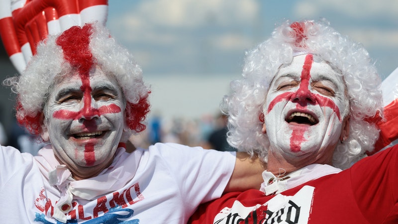 In Pictures: Passionate England fans rewarded with 6-1 scoreline | ITV News
