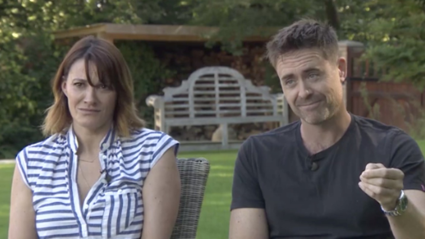 Sarah Parish and James Murray praise NHS after care for daughter | ITV ...