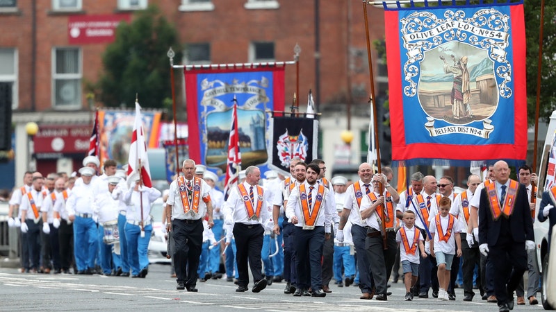 Once controversial Orange Order parade passes off peacefully in Belfast ...