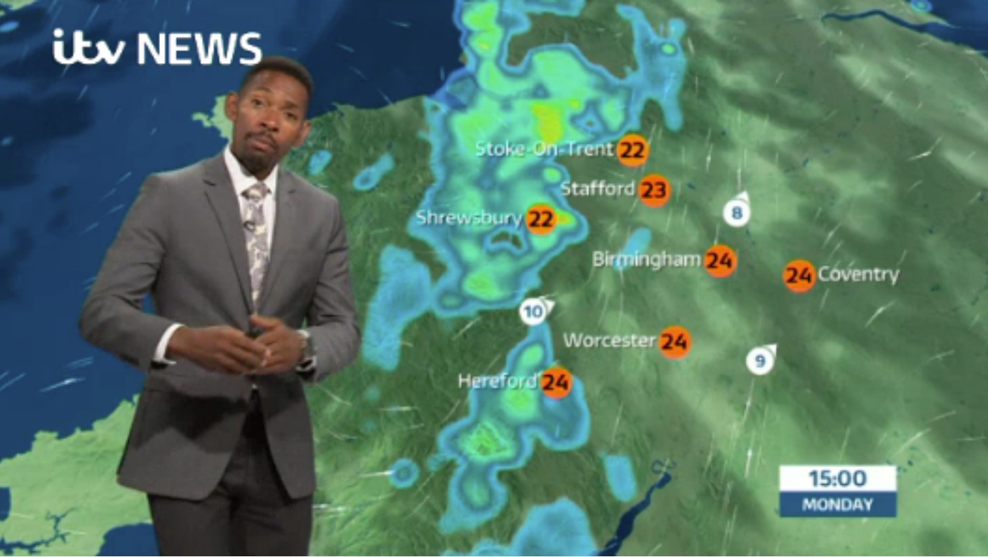 West Midlands Weather and Pollen: Less warm with outbreaks of rain ...