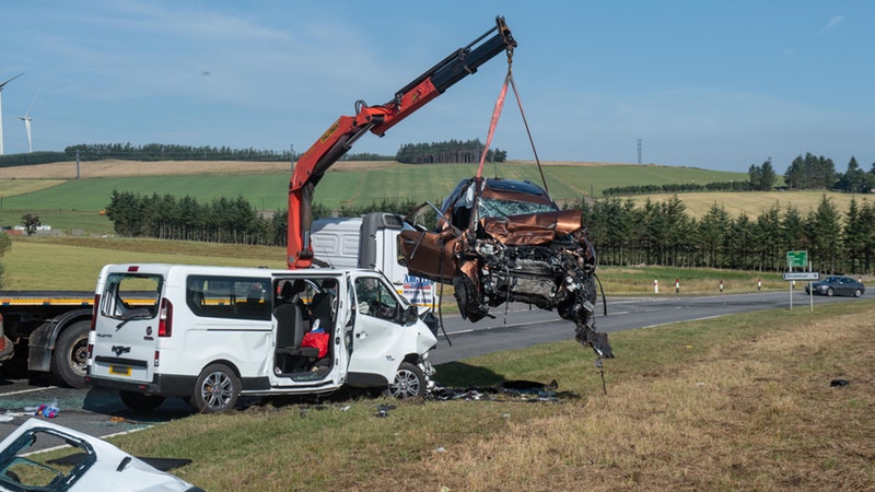 Four-year-old boy among five killed in A96 crash | ITV News
