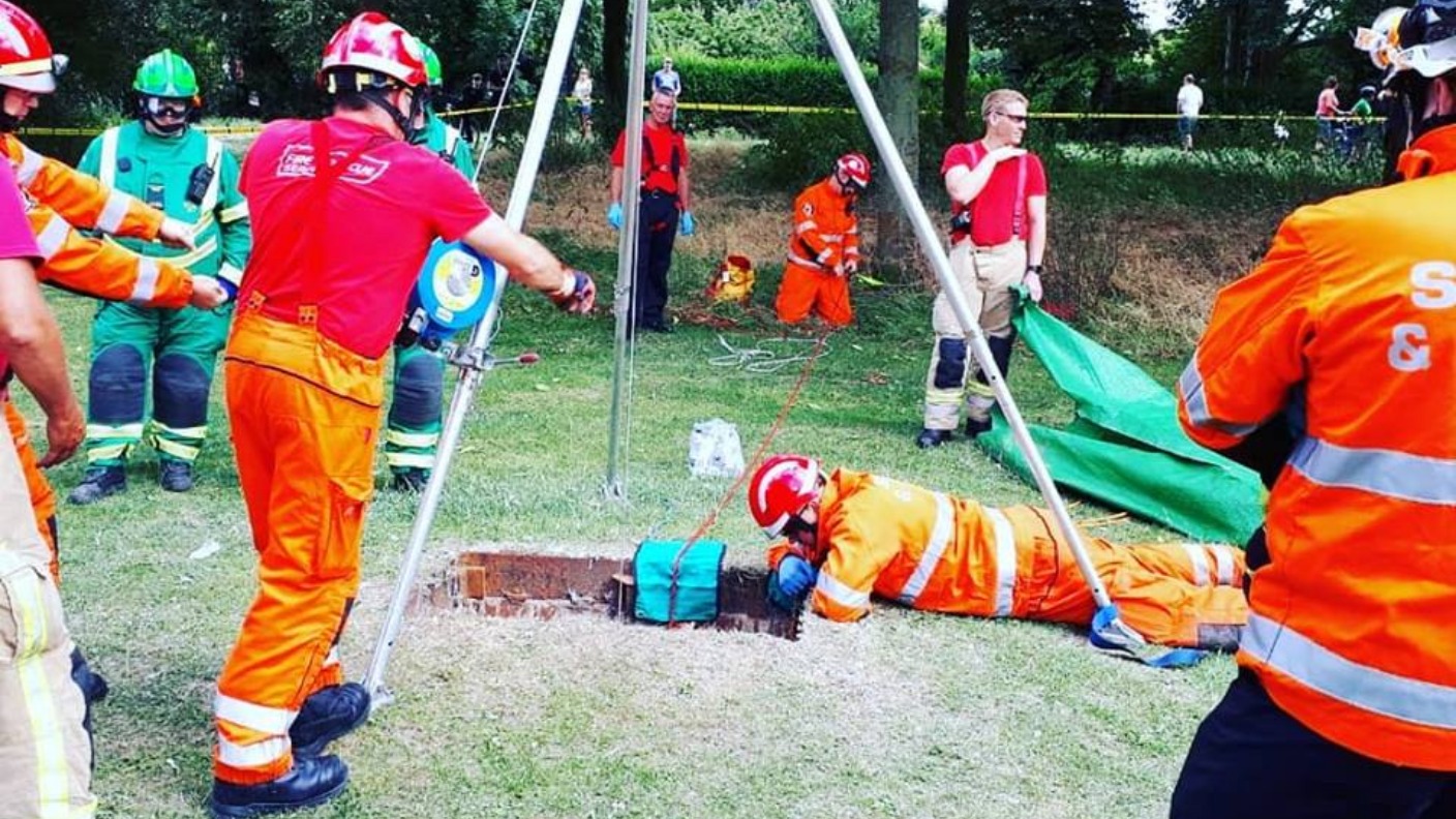 Man recovering after 20ft fall to rescue pet dog | ITV News Anglia