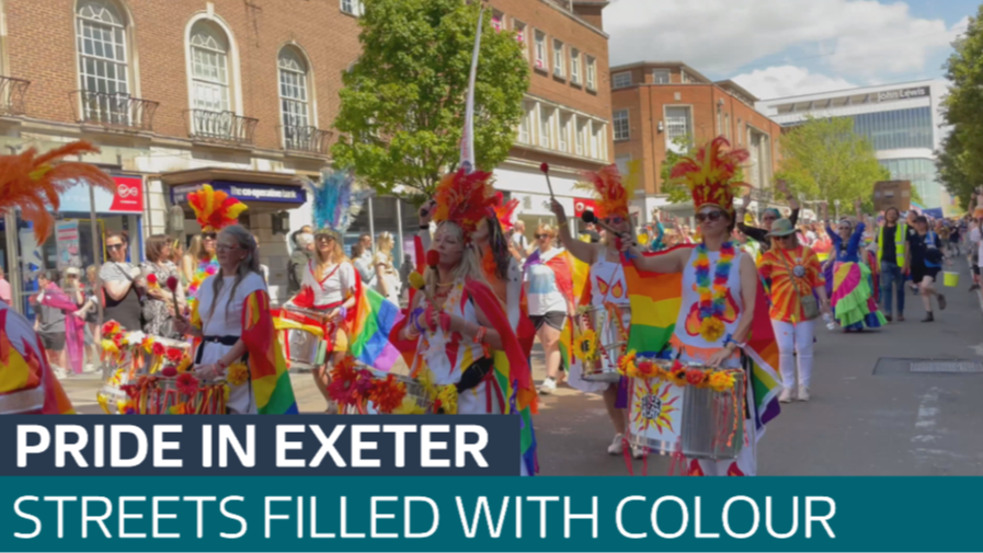 Exeter's streets fill with joy, colour and solidarity for pride ...