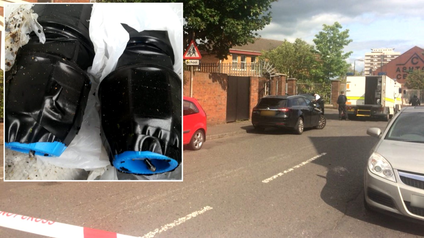 Two 'pipe bombs' found in north Belfast | UTV | ITV News