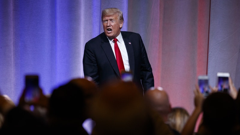 Donald Trump praises Kanye West and his wife Kim at latest rally | ITV News