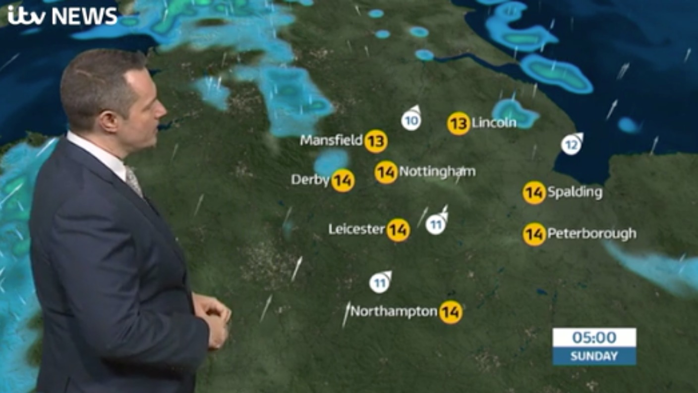 East Midlands Weather: Rainy and windy | ITV News Central