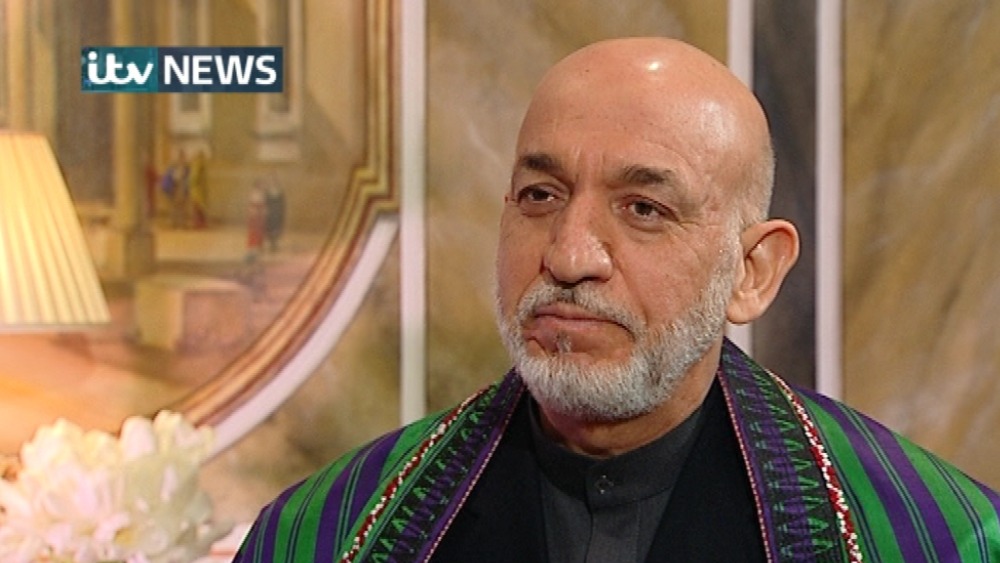 Hamid Karzai's hopes for peace as troops prepare to leave | ITV News