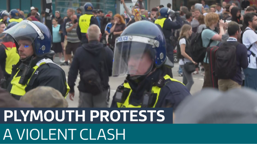 Plymouth protests: Two groups clash on the city's streets - Latest From ...