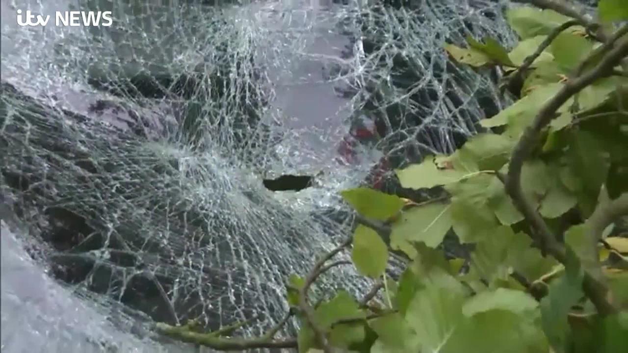 Two dead including woman in caravan blown off cliff during Storm Ali ...