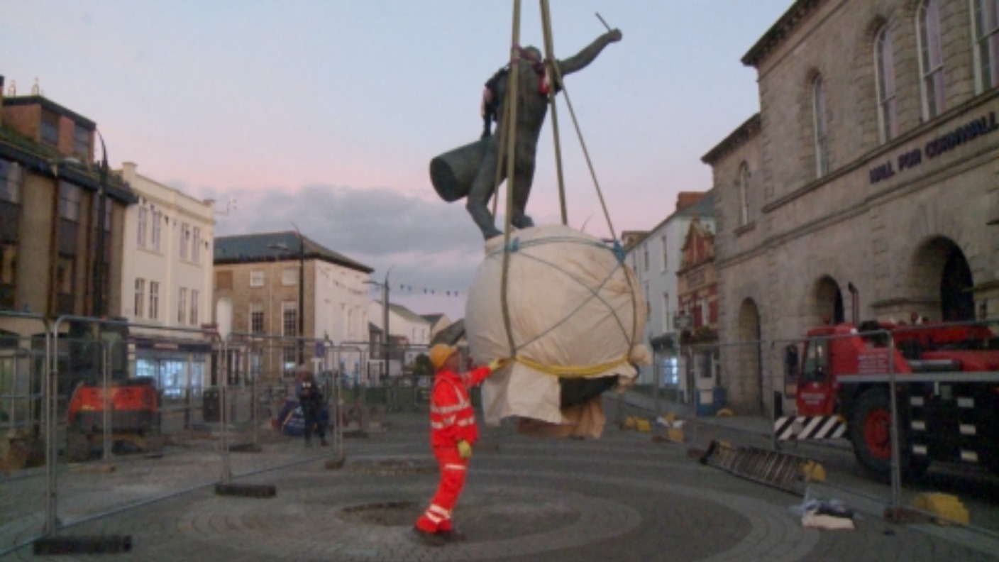 Truro's The Drummer sculpture is moving to the Eden Project for two ...