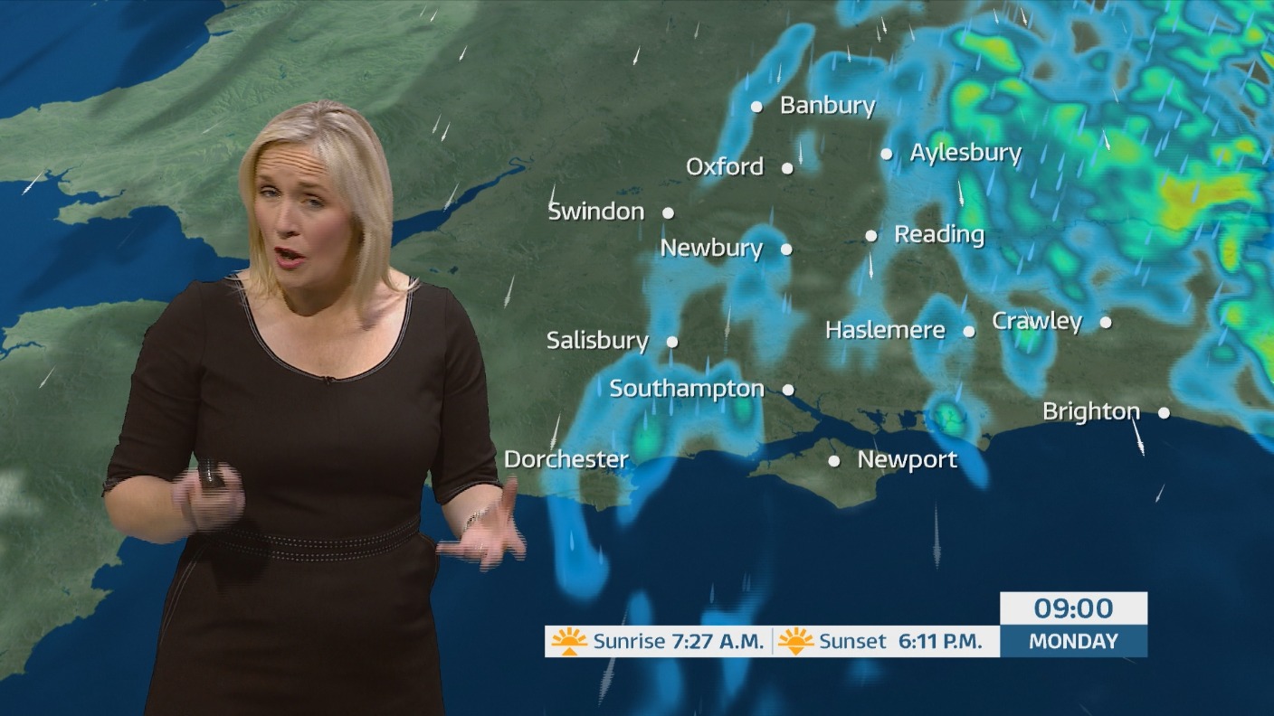 Sunday night's weather for the south and Thames Valley | ITV News Meridian