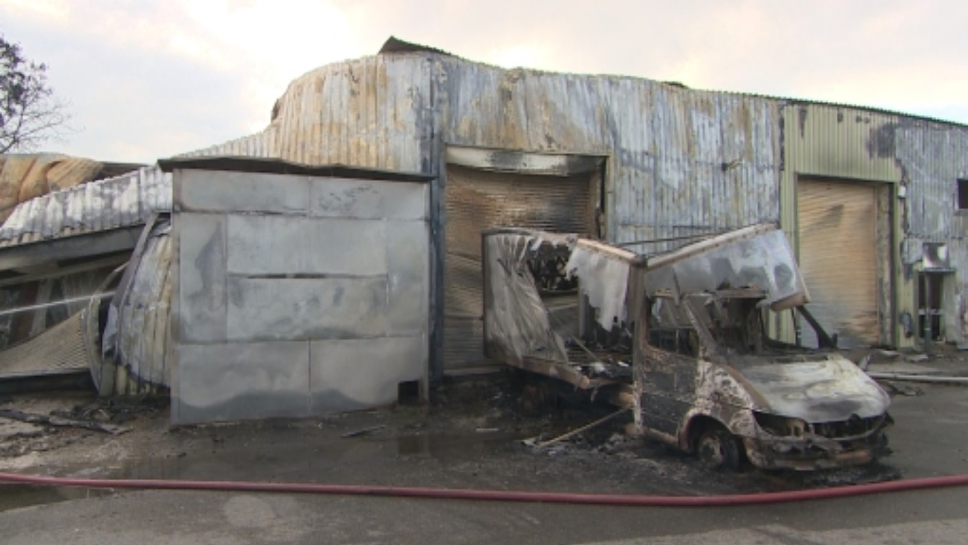 Huge fire breaks out on Cornwall industrial estate | ITV News West Country