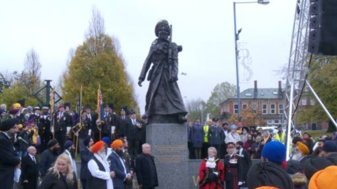 UK's first statue of Sikh soldier unveiled | ITV News Central
