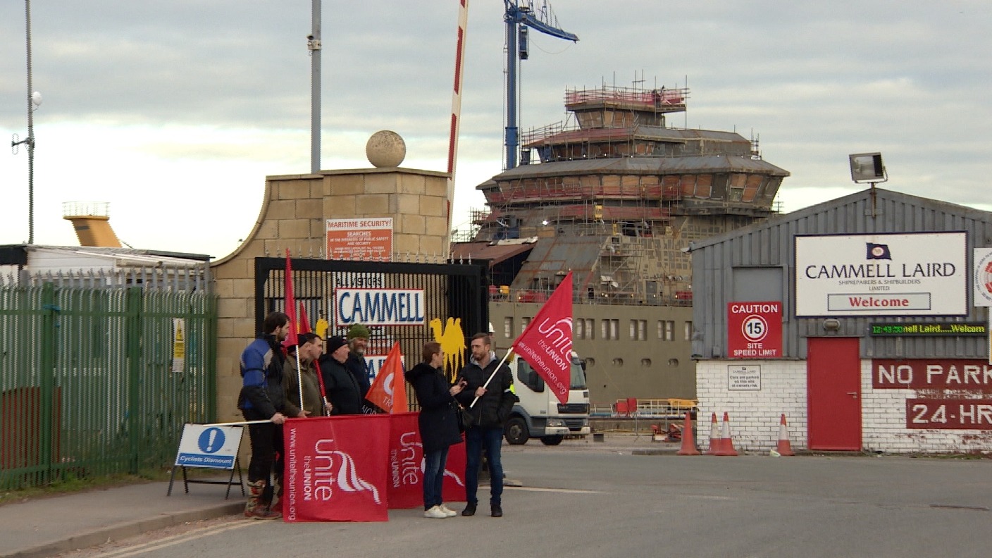 Shipyard strike suspended to allow fresh talks | ITV News Granada