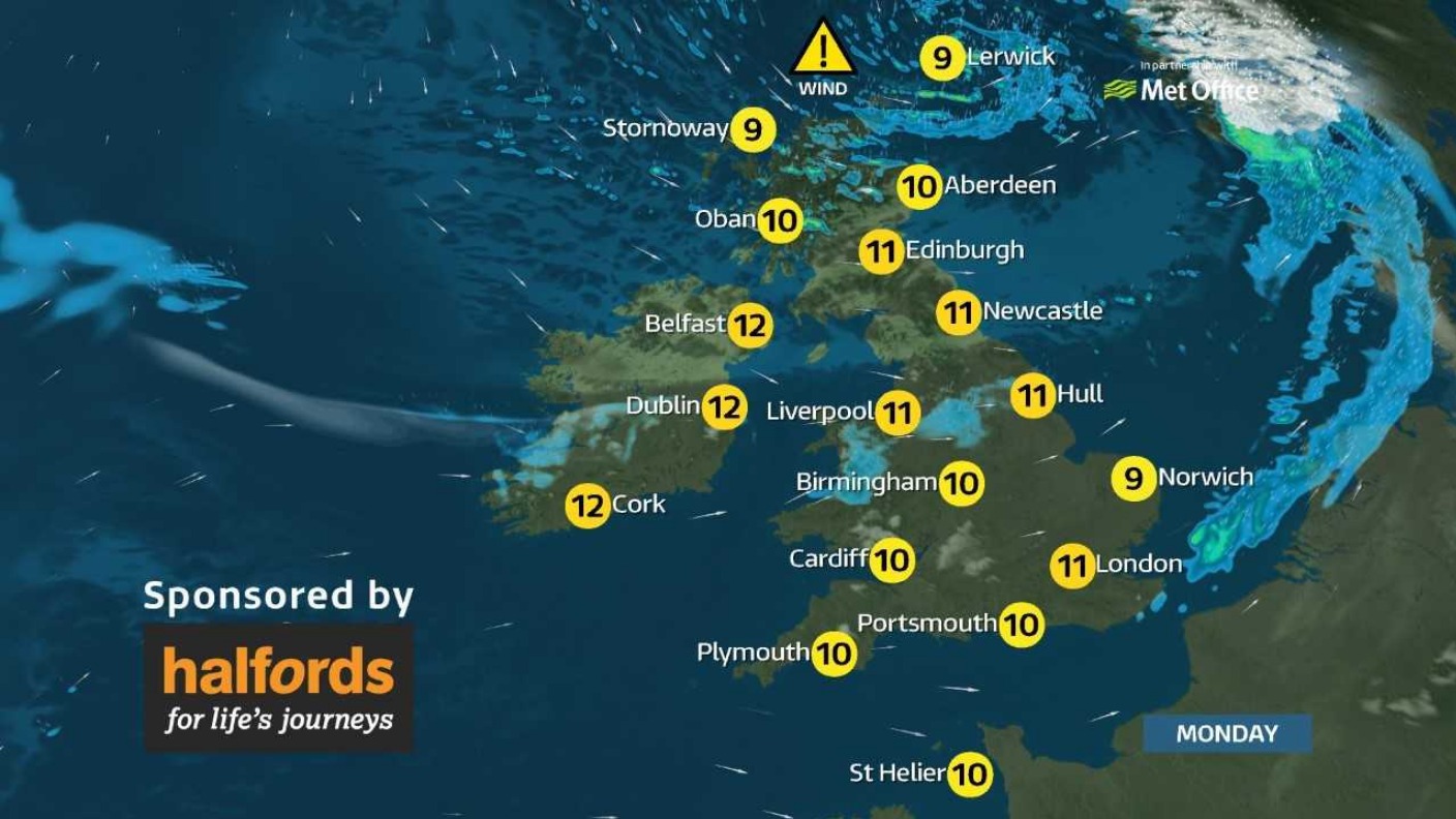 Windy weather will sweep across northern areas | ITV News