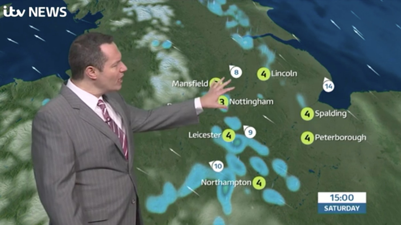 East Midlands Weather: Cold and cloudy with patchy rain, hill snow and ...