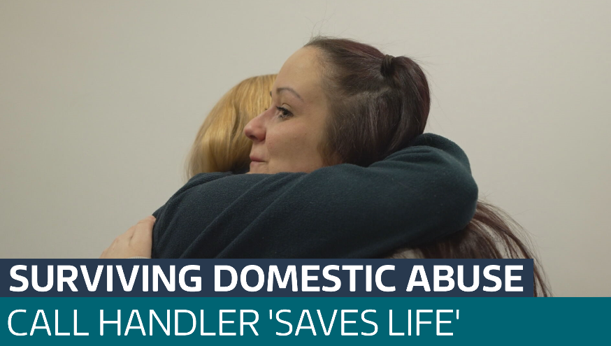 Survivor of domestic abuse meets the call handler who she credits with ...