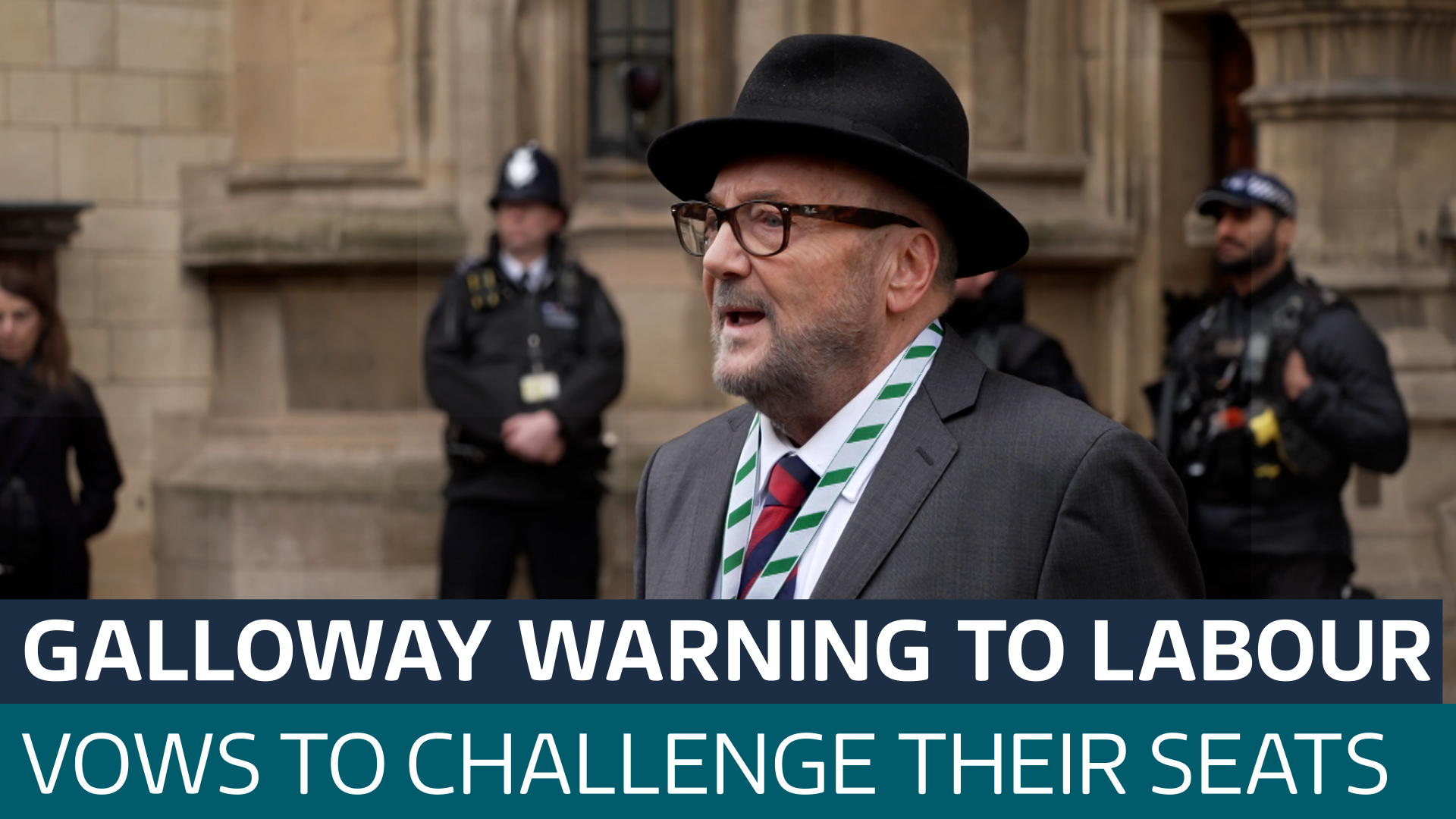 George Galloway vows to challenge Labour at election after being sworn ...