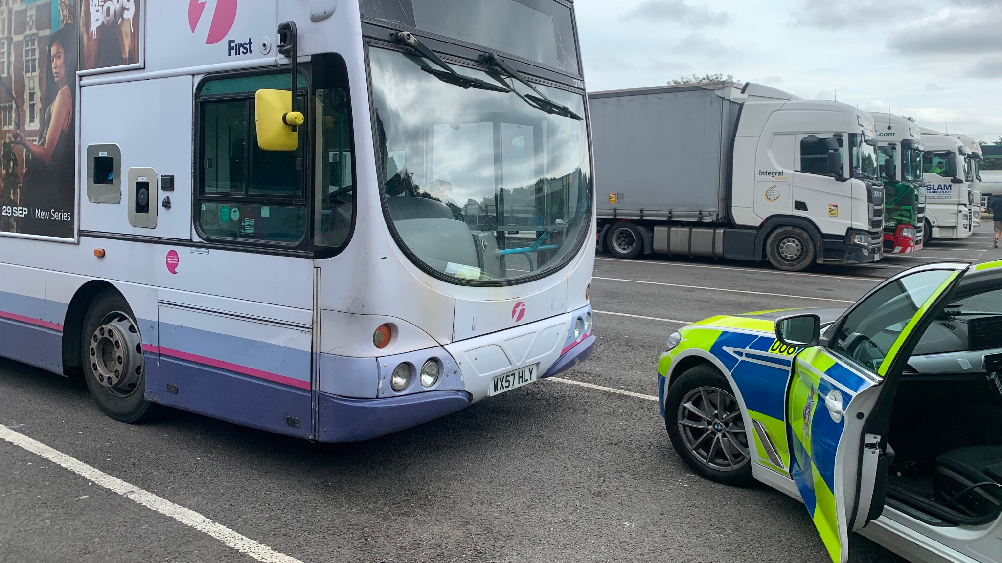 Stolen bus found 'hiding' in M4 services | ITV News West Country