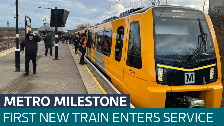 The train now arriving... is a brand new Tyne and Wear Metro - Latest ...