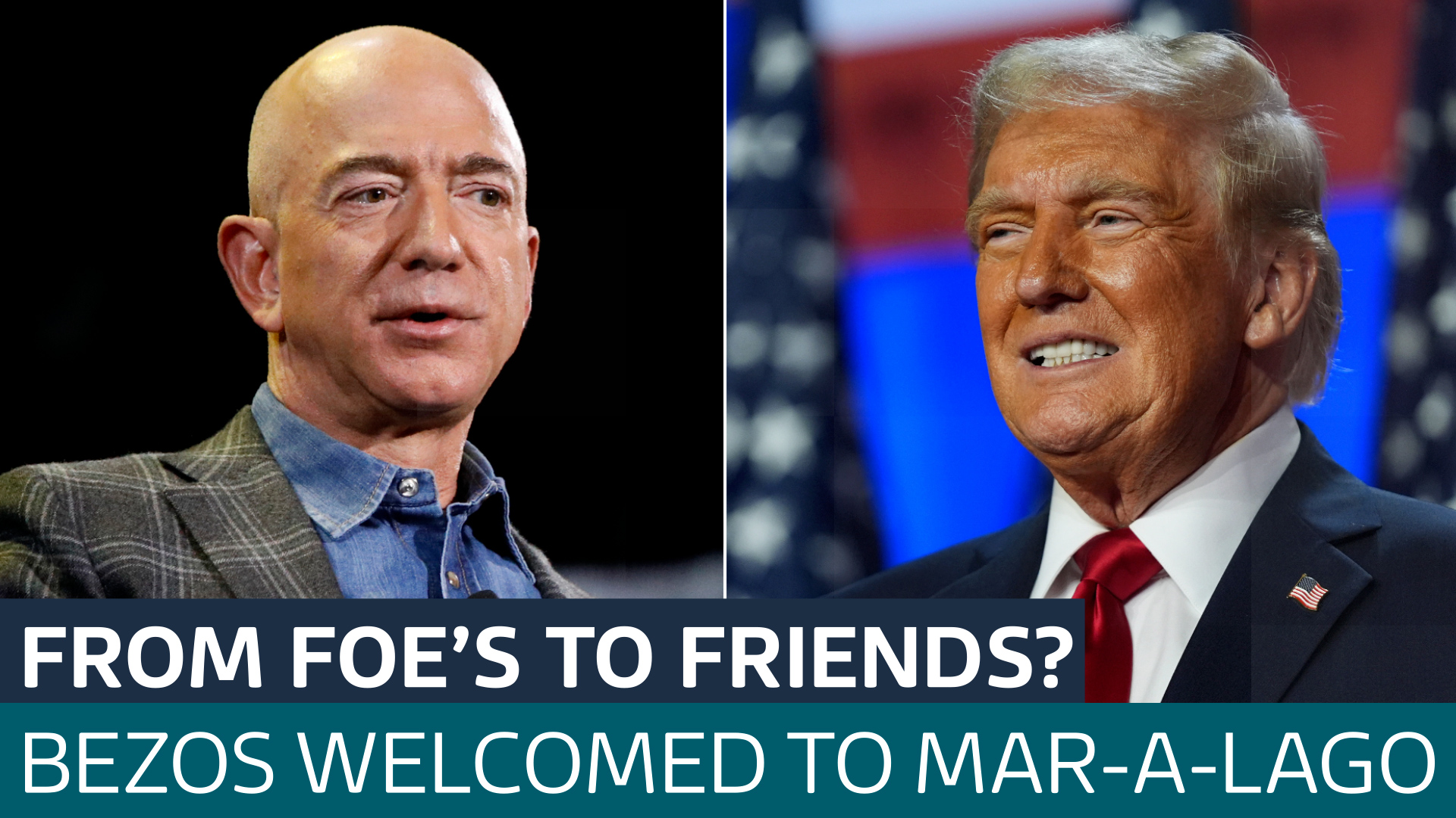 Jeff Bezos meets with Trump at Mar-a-Lago - Latest From ITV News