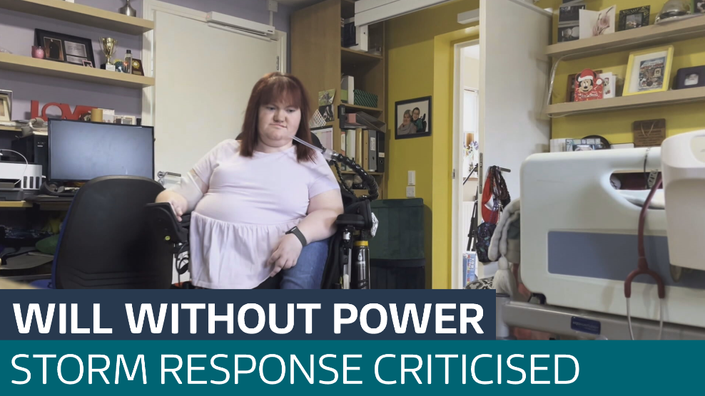 Vulnerable people criticise power outage response following Storm Eowyn ...