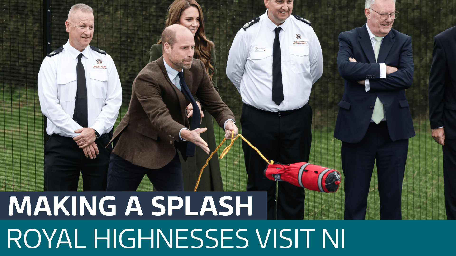 The Prince and Princess of Wales make a splash in Northern Ireland ...