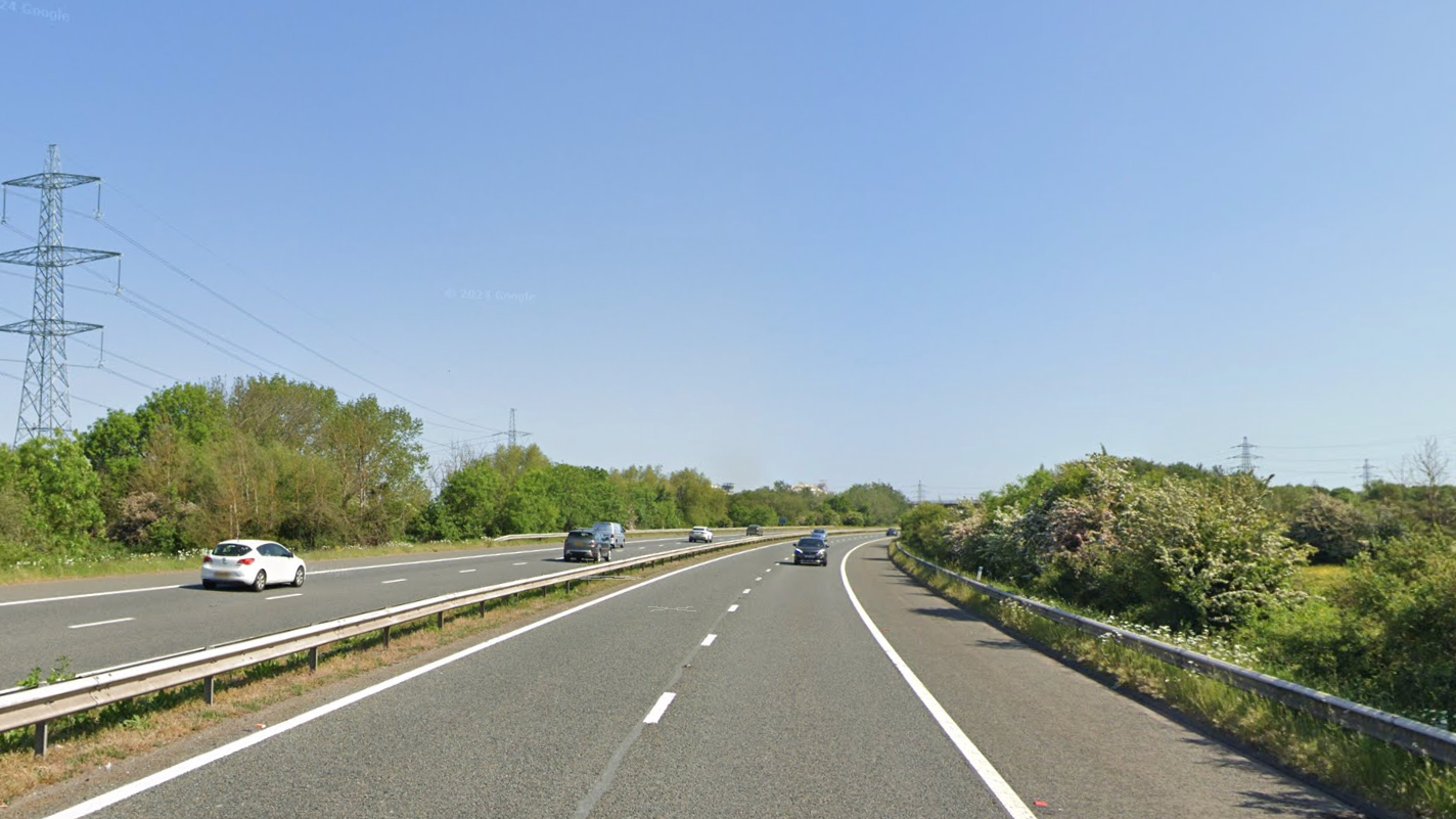 Family of four taken to hospital after major crash on M49 motorway near ...