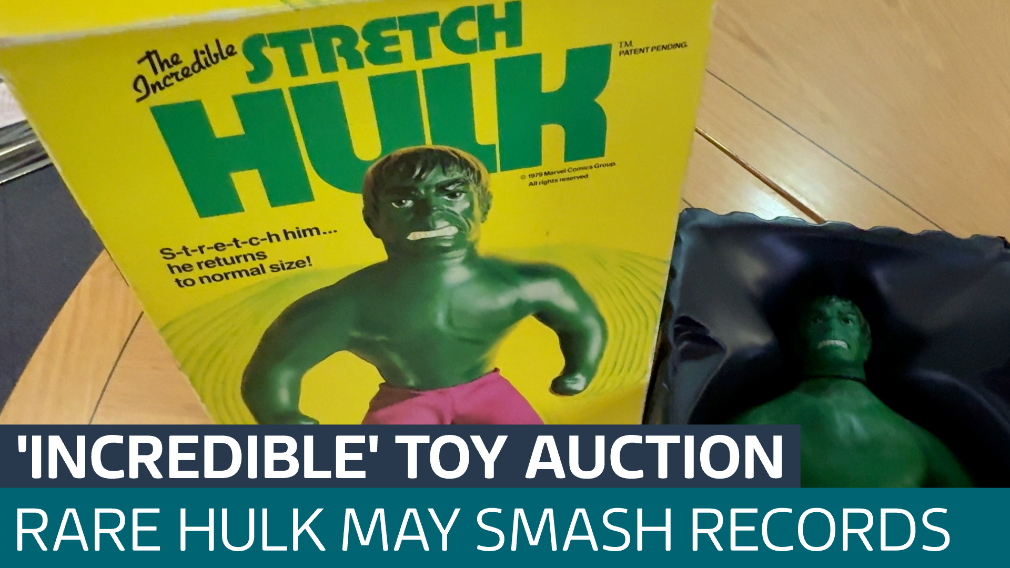 Rare Hulk toy going under the hammer - Latest From ITV News