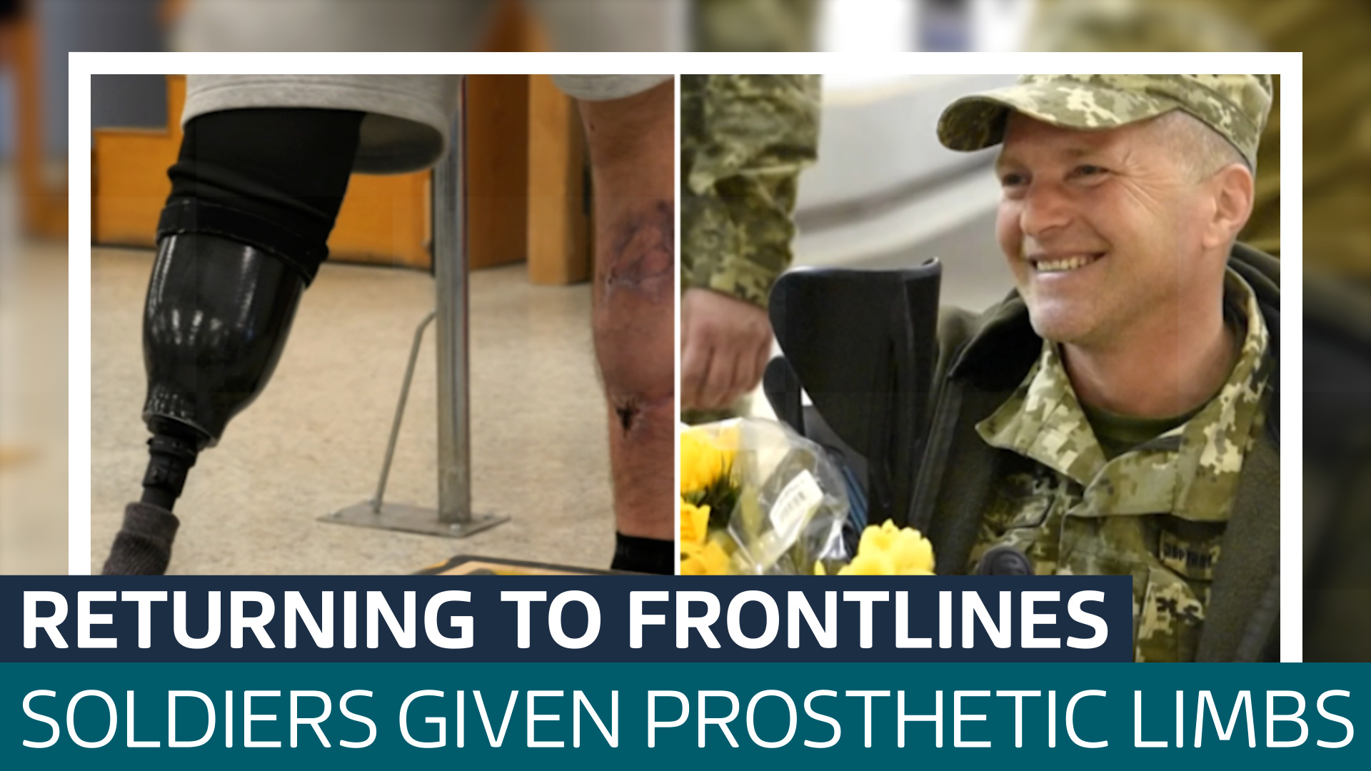 Ukrainian soldiers fitted with prosthetic limbs want to return to fight ...