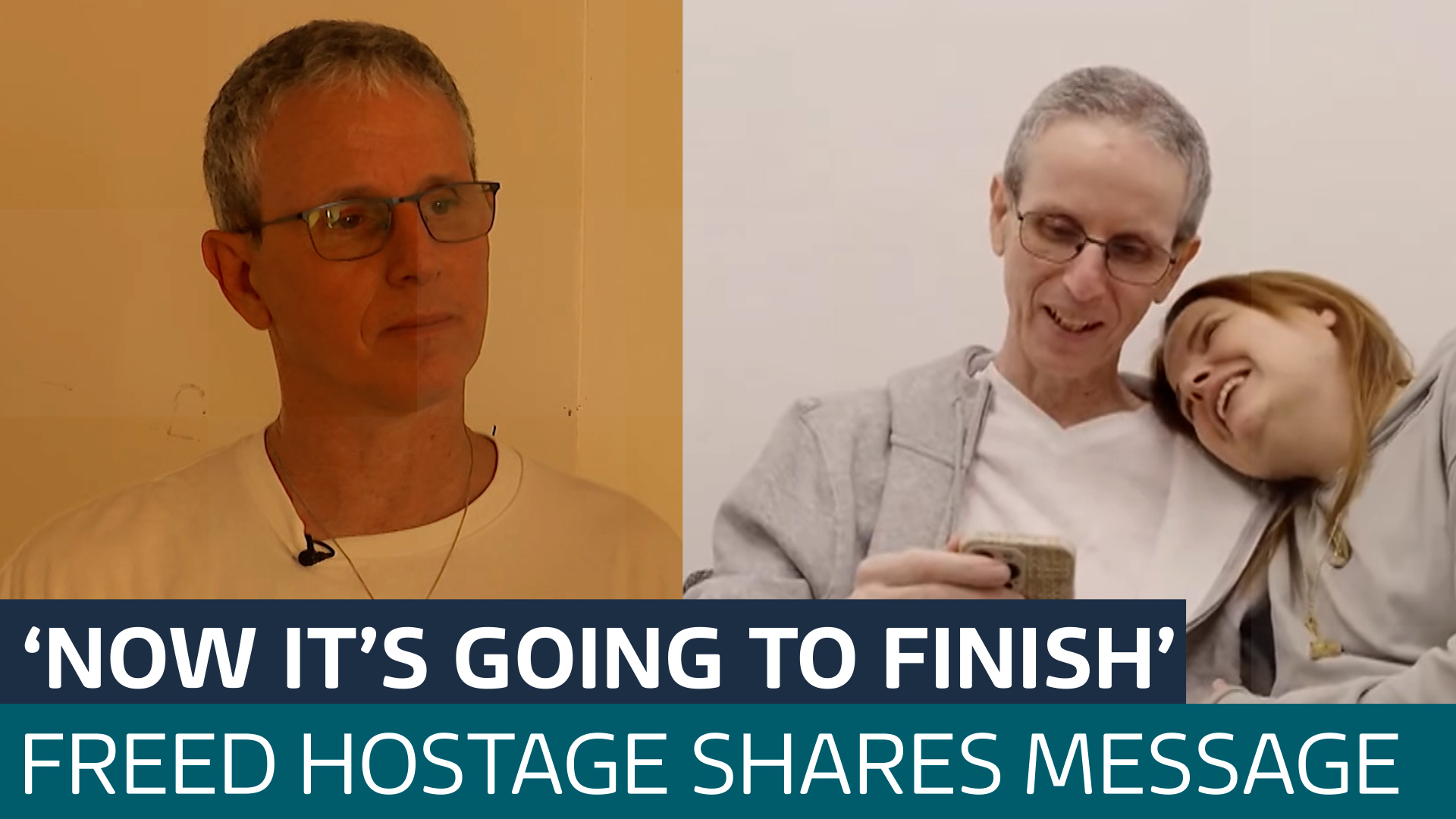 Former Israeli hostage shares message of hope to fellow survivors, two ...