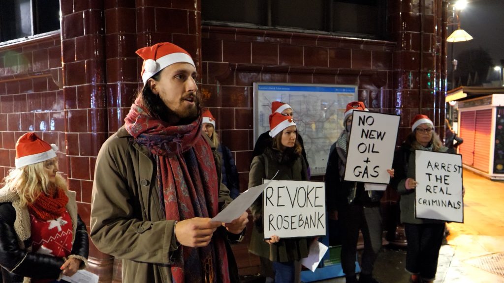 Oil activists sing 'climate criminal carols' outside Keir Starmer's ...