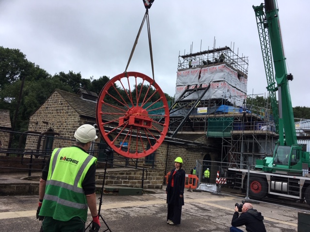Historic pit wheel returns to Wakefield Mining Museum in readiness for ...
