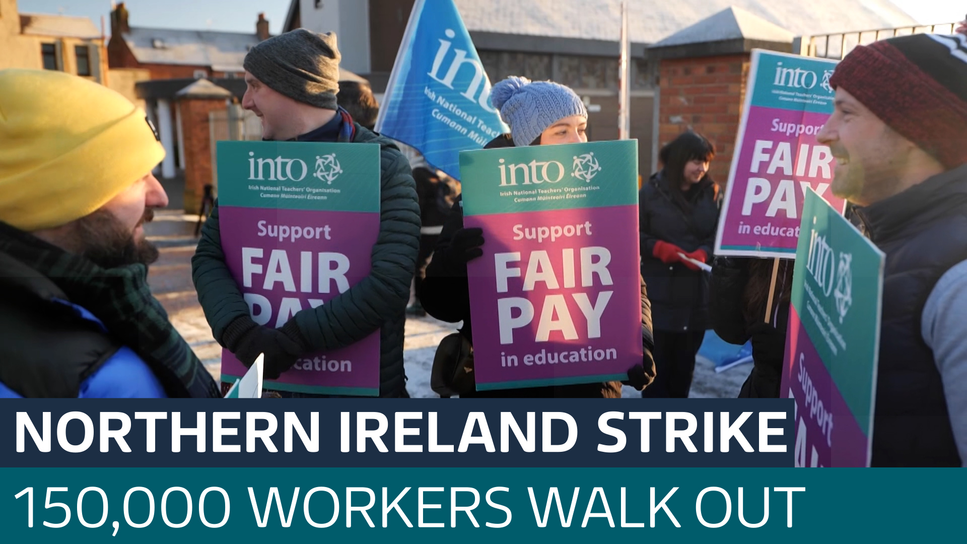 150,000 public workers walk out in 'biggest strike ever' in Northern ...