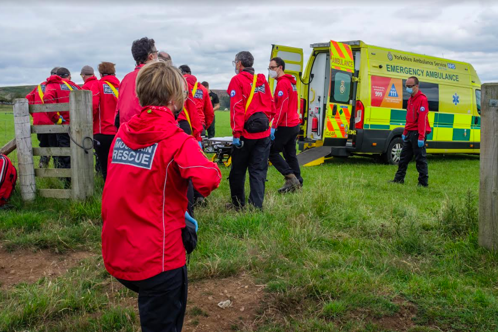 Large-scale rescue operation after a woman collapses on Roseberry ...
