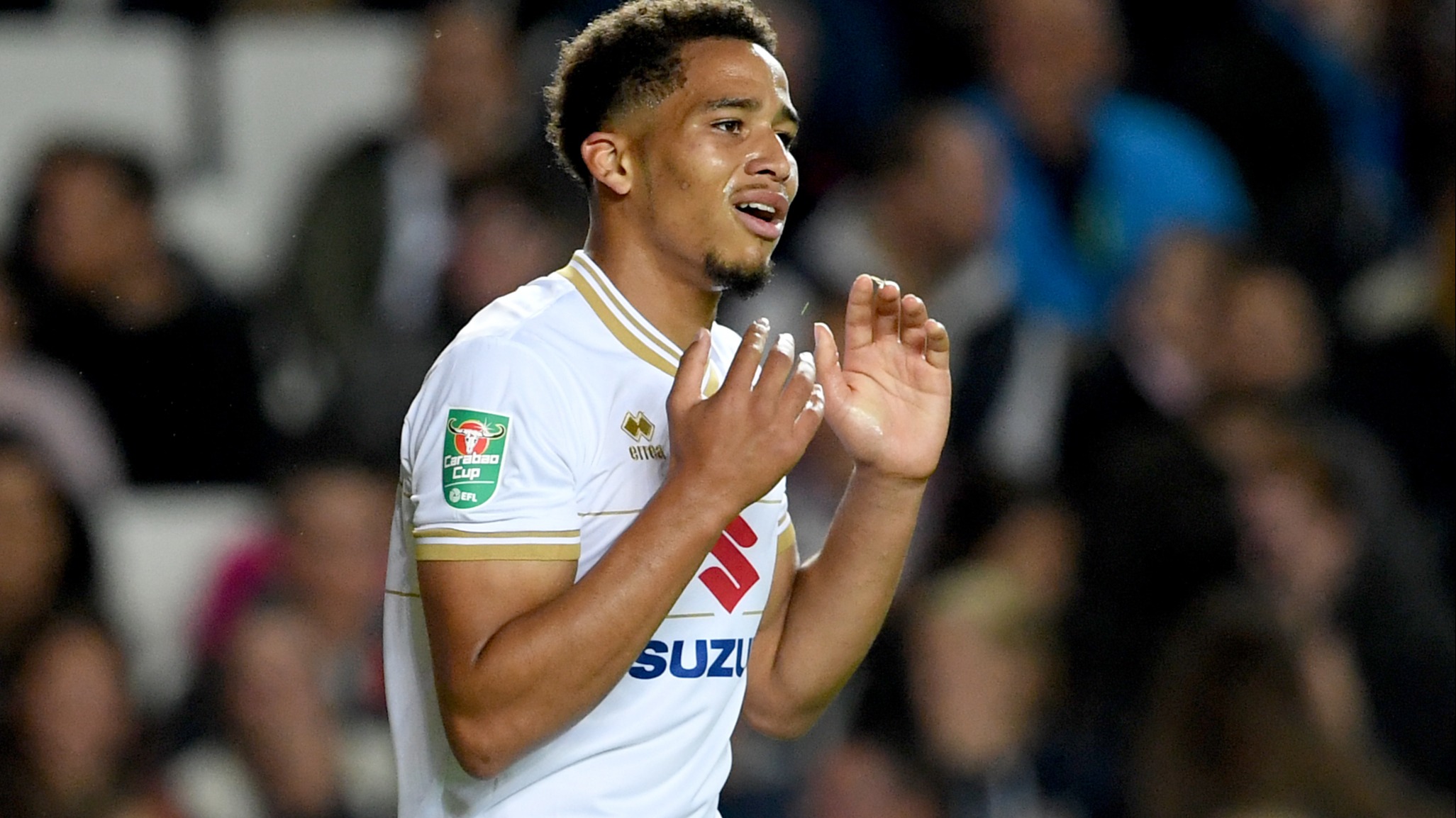 Luton Town beat the deadline to sign MK Dons striker Sam Nombe | ITV ...