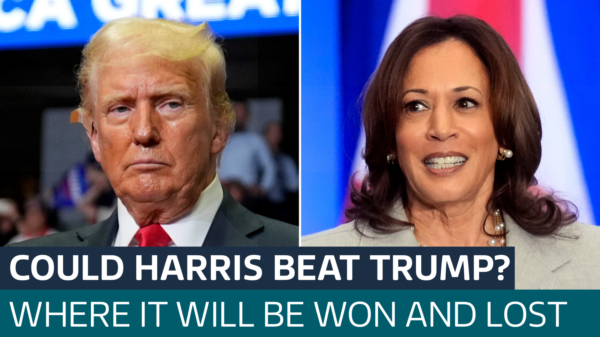 Trump v Harris? Where the battle for the White House will be won and ...