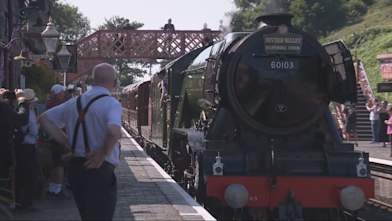 The world's most famous steam engine reopens the Severn Valley Railway ...