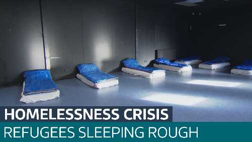 Homelessness 'crisis' sees refugees sleeping on sun loungers and ...