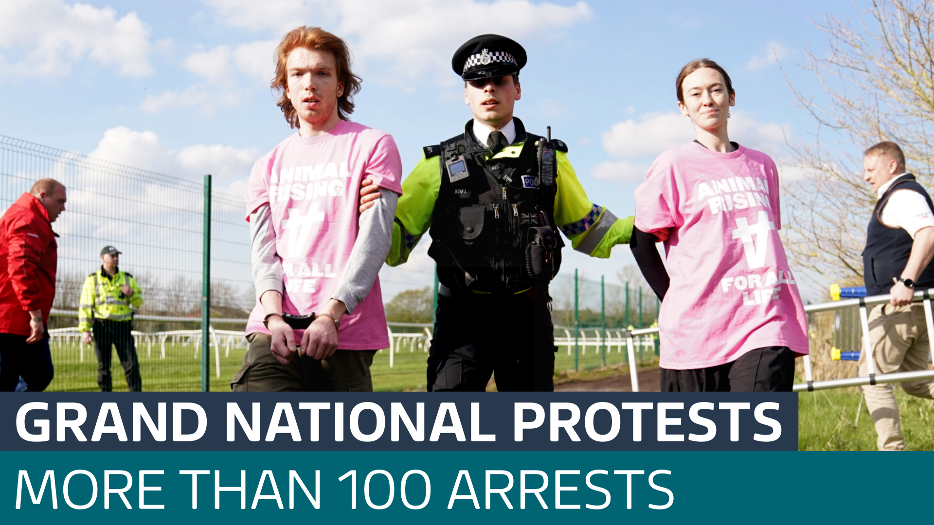 More than 100 people arrested in Grand National protests - Latest From ...