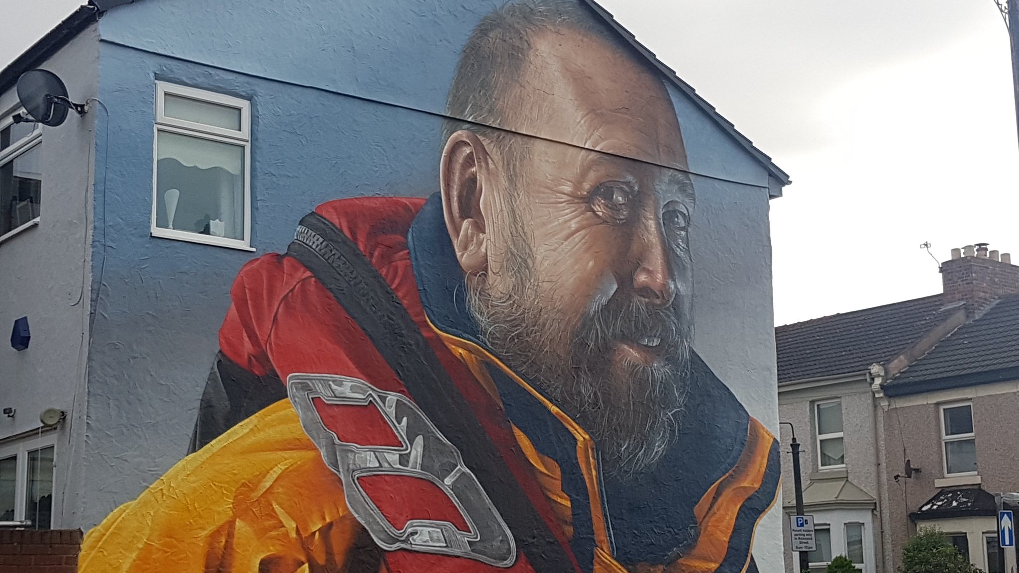 Volunteer with New Brighton Lifeboat honoured with giant mural | ITV ...
