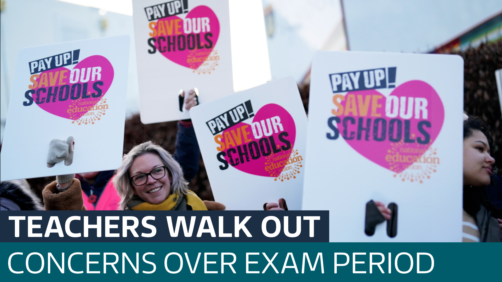 Teachers across England strike, as exam season fast approaches - Latest ...