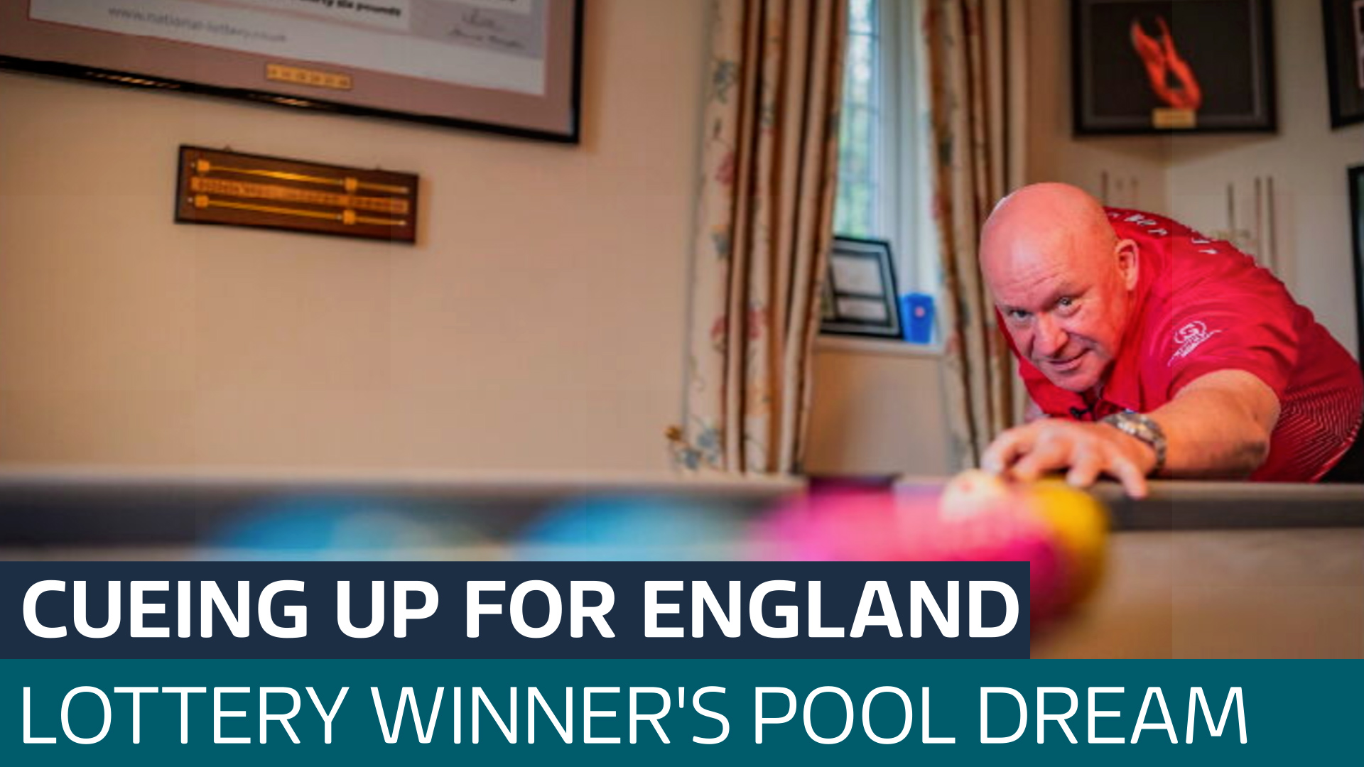 Lottery winner to represent England at pool after buying table with ...